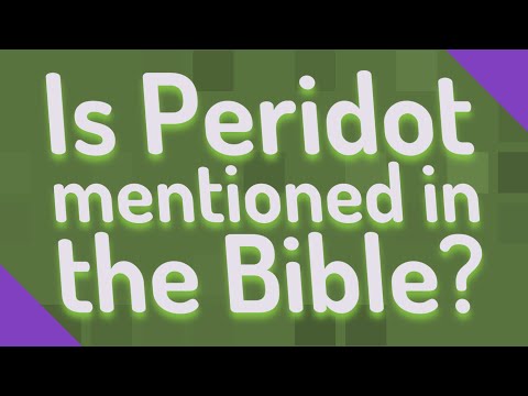 Is Peridot mentioned in the Bible?