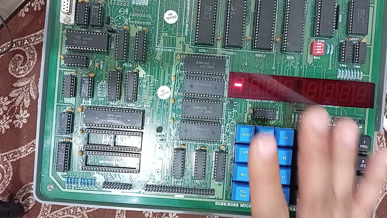 8-bit multiplication 8086 program