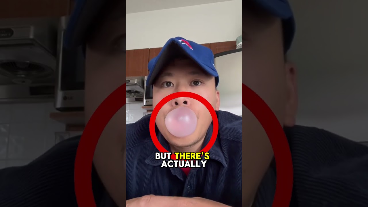 How To Blow a Bubble With Gum😨 #talent