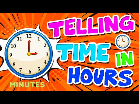 Hour Clock Minutes- KS1-Telling the Time Practice for Children | What's the Time? | Fun Kids English