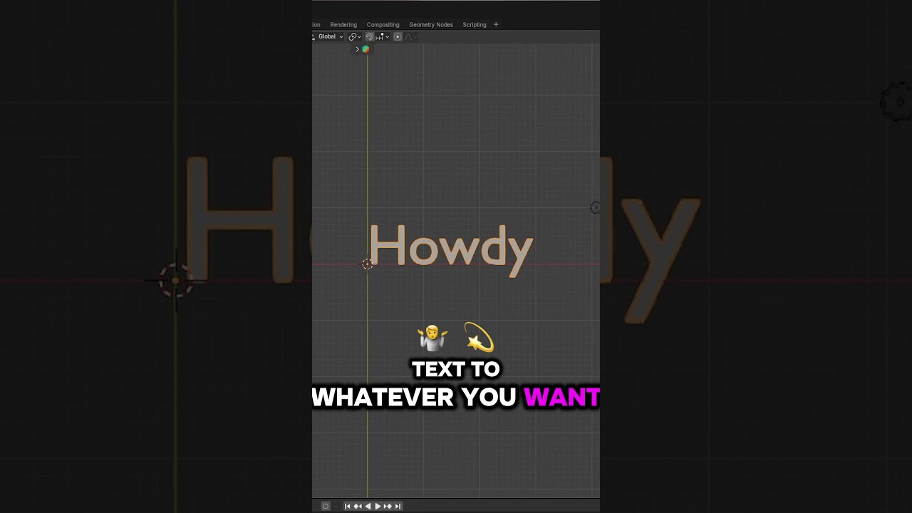 Quick Blender Text Animation #blender #creativeblender #3dmodeling #3danimation #blendertutorial