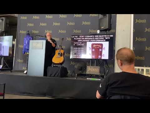 Kurt Cobain’s MTV Unplugged guitar world record auction