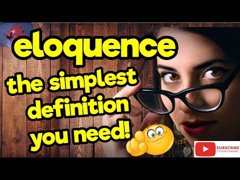 The simplest definition YOU need!! ''ELOQUENCE'' #tellsvidetionary™