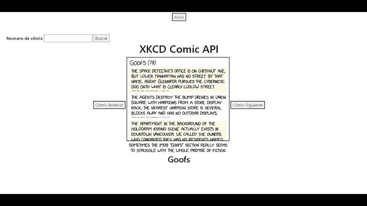 XKCD Comics API