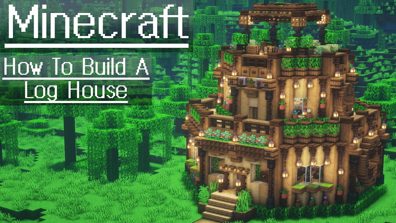 Minecraft | How To Build a Log House - Minecraft Builders