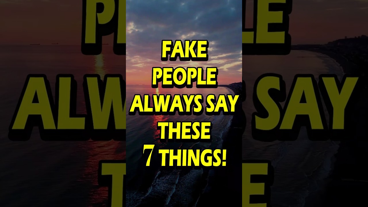 7 Phrases FAKE People Use (Pay Close Attention to #3!) #stoicism