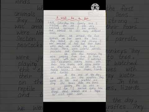 A visit to a zoo #english #fewlinesforkids