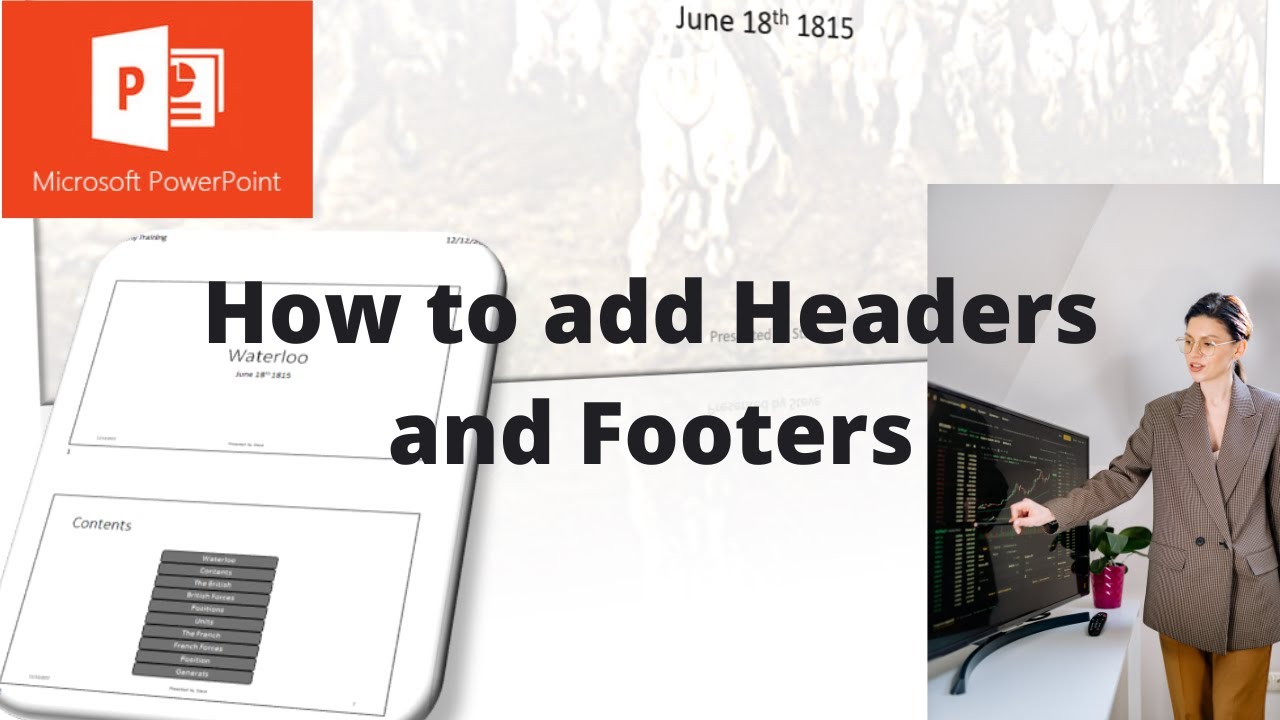 How to add headers and footers to Microsoft PowerPoint