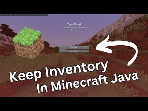How to turn on Keep Inventory in Minecraft Java