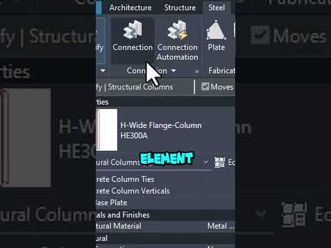 Automatic Steel Connections in Revit