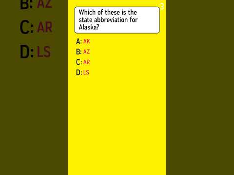 What is Alaska's state abbreviation?