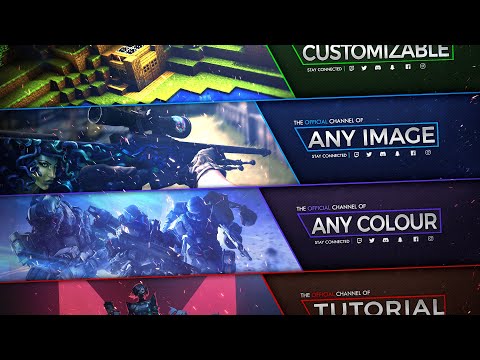 [Free] YouTube Banner for ANY Game or Channel (Customizable) (+ How to Edit) (Universal)