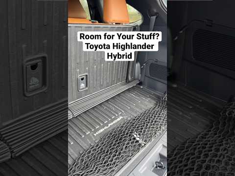 Is There Room for All Your Stuff in the Toyota Highlander Hybrid??