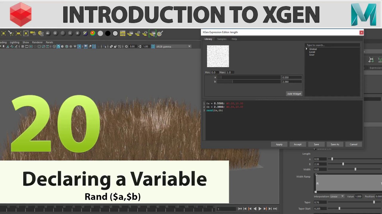 Introduction to Xgen Series: 20   declaring a variable