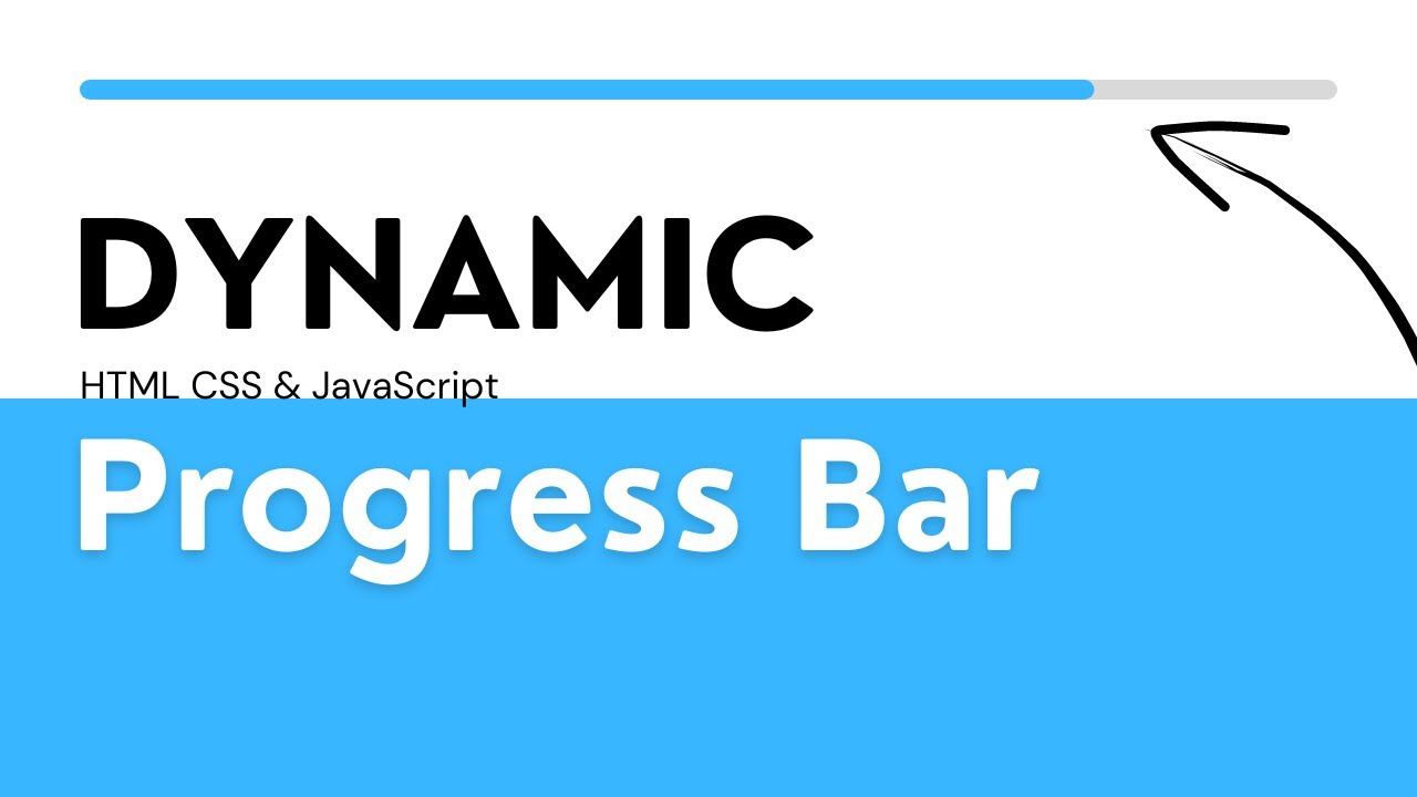 Progress Bar Using HTML, CSS and JavaScript | Less Code | JavaScript Tutorial