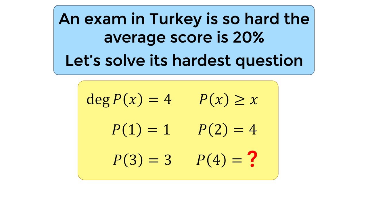 Solving an incredibly difficult question from Turkey