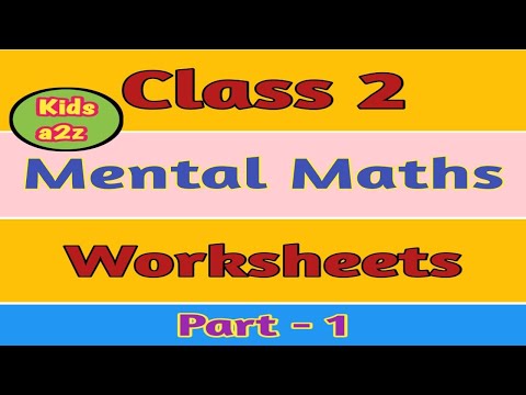 Mental Maths for class 2 Kids with Worksheets | Grade 2 Mental Maths Worksheets