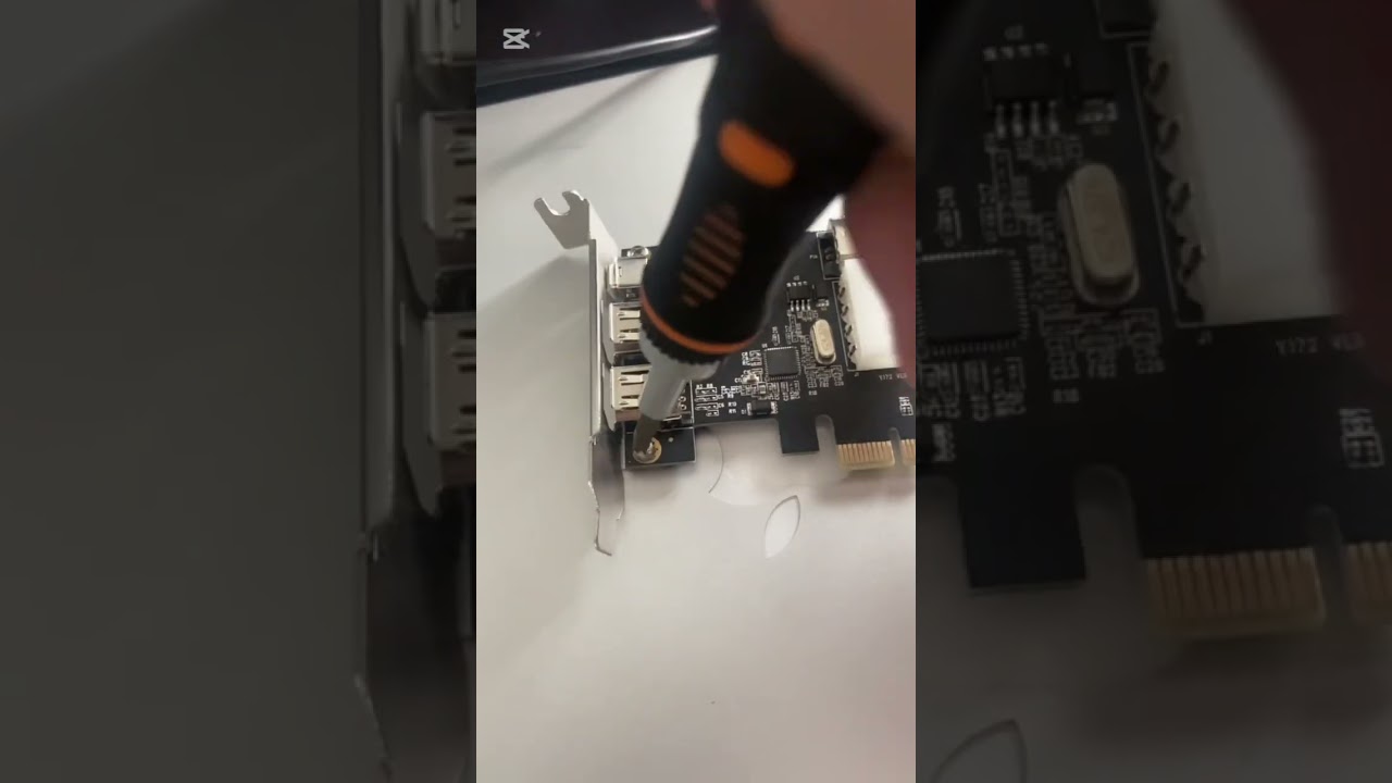 Installing a FireWire card #firewire #tech #pc #pcie #installation #computer