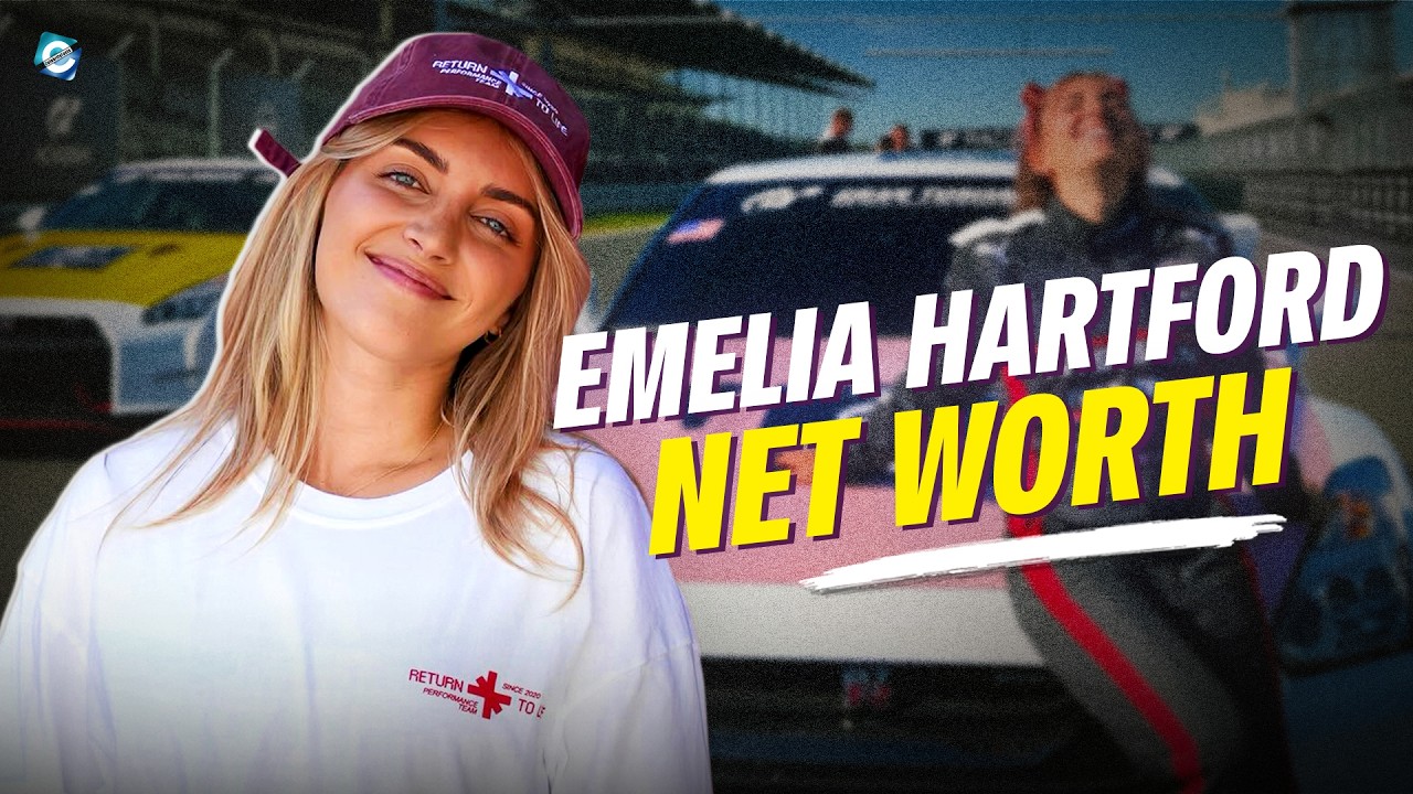 Where did Emelia Hartford get her money? How many cars does Emelia Hartford have?