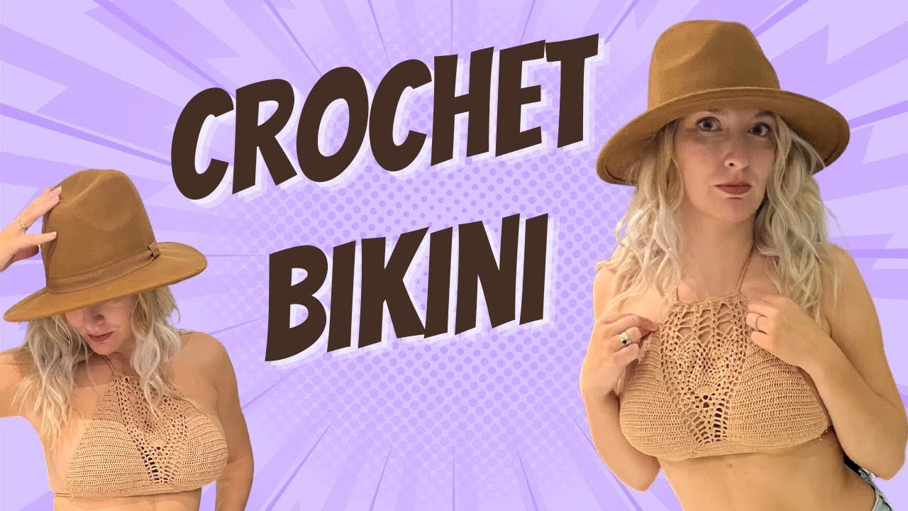 Crochet Ornament Triangle Bikini Top Tutorial
