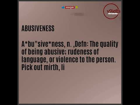 ABUSIVENESS