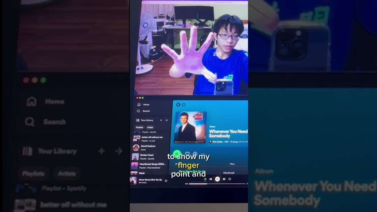 How to create a hand movement tracking with OpenCV #python #motivation #opencvpython #javascript