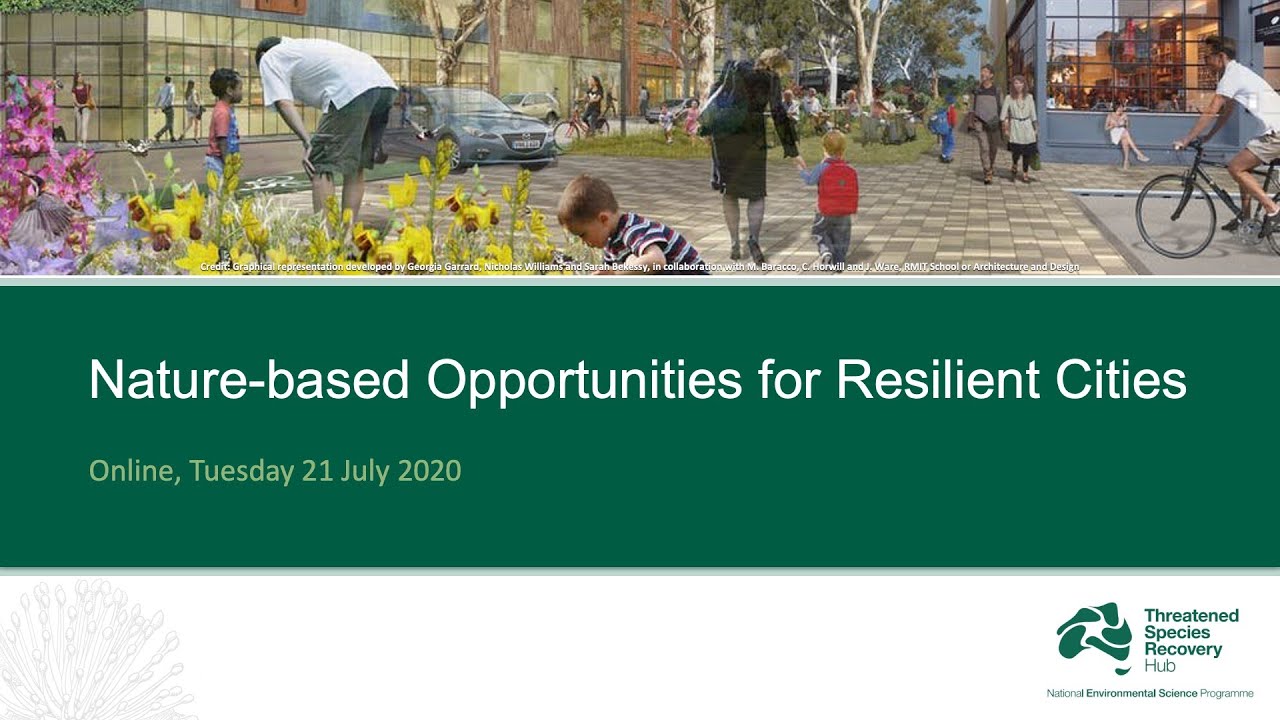 Nature-based Opportunities for Resilient Cities - Webinar