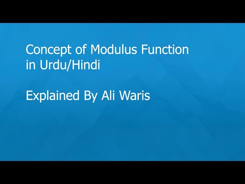 Modulus function in Urdu/Hindi |secrets of Mathematics |