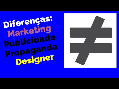 Diferença de marketing, publicidade e propaganda e designer.