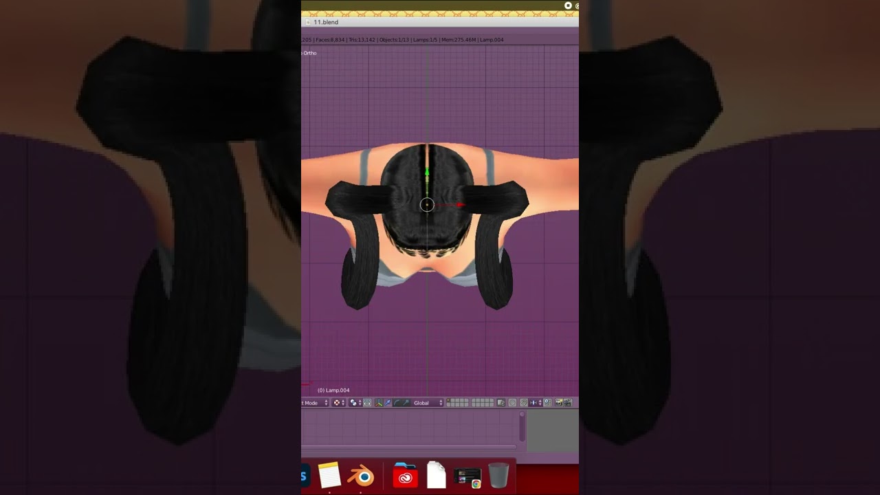 THE SIMS 4 SCALP & HAIR WORK IN PROCESS #blender #3d  #thesims4 #ɢᴀᴍᴇʀɢɪʀʟ #roadto1ksubs