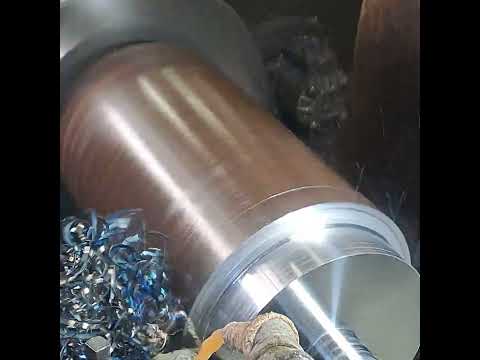 Amazing heavy engineering 160 mm shaft final size #creative #viralshort #lathe #engineering