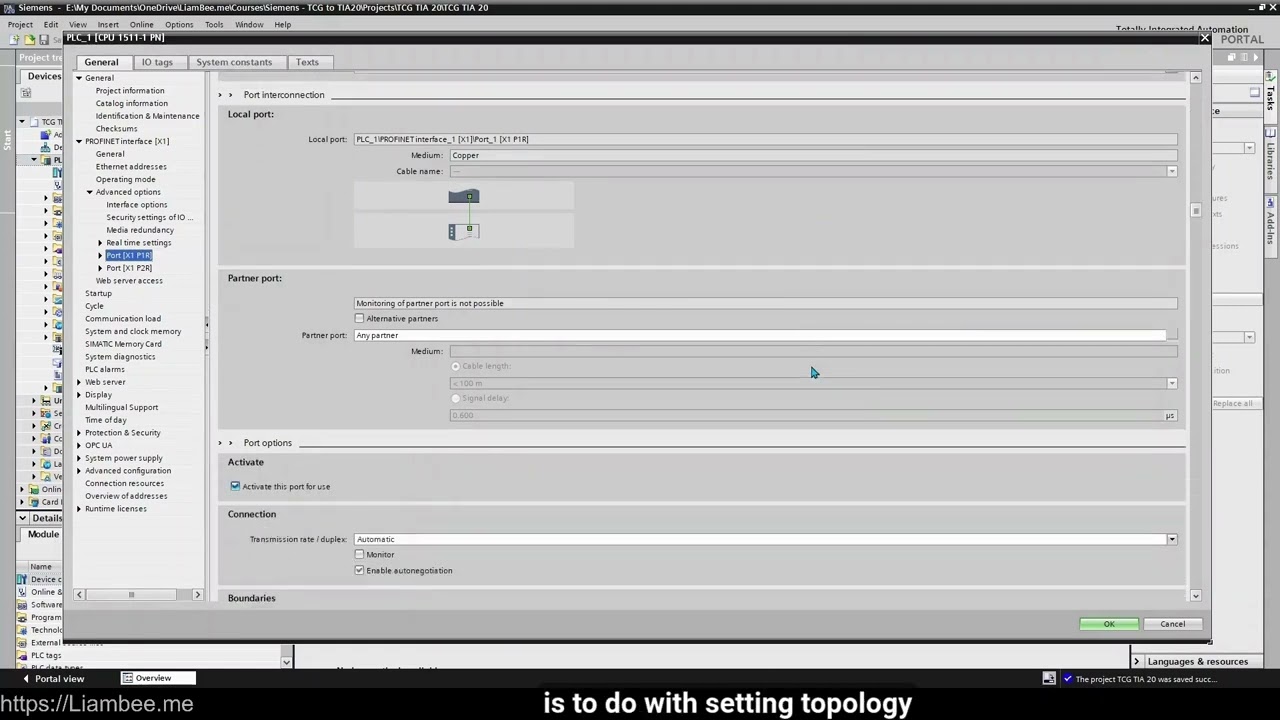 The Complete Guide To TIA Portal V20 - Devices & Hardware Configuration - Device Properties