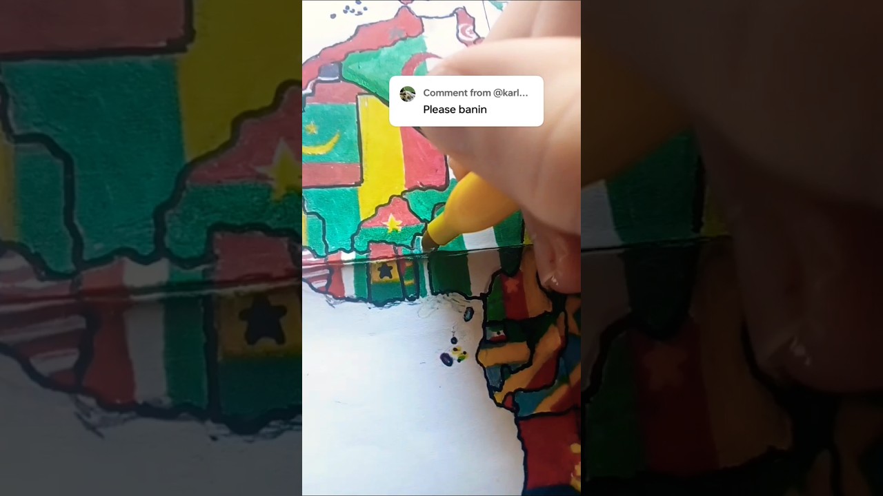 🇧🇯 Benin 🇧🇯                                    #flag #geography #map #benin