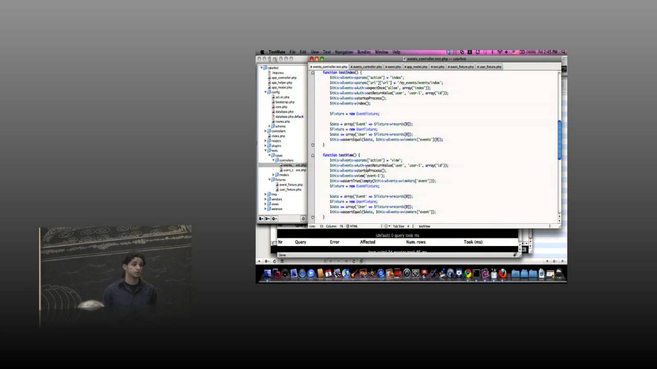 José Lorenzo - CakePHP Workshop 2010 Session Two Part 4