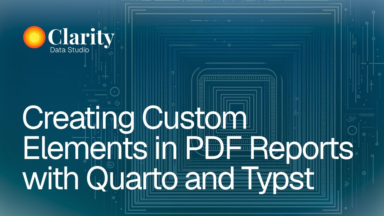 Creating Custom Elements in PDF Reports with Quarto and Typst