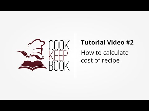 How to calculate cost of recipes - COOKKEEPBOOK