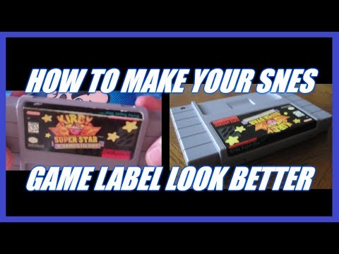 How to make Your SNES Game Label look better 🎮