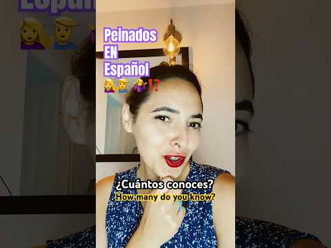 Hairstyles in Spanish 💇‍♀️ Everyday Spanish Vocabulary #learnspanish #spanishvocab