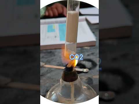 decomposition of CaCO3 by heating gives CO2