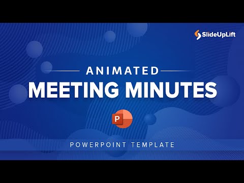 Animated Meeting Minutes PowerPoint Template