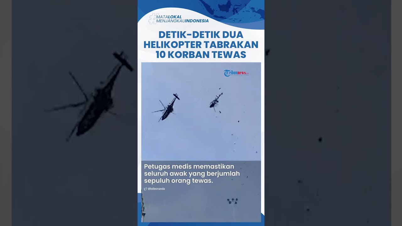 Detik-detik 2 Helikopter Angkatan Laut Malaysia Tabrakan saat Latihan ...
