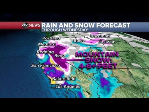 Locally, more than 6 feet of snow is possible in parts of the Sierra through Wednesday -Milankovitch