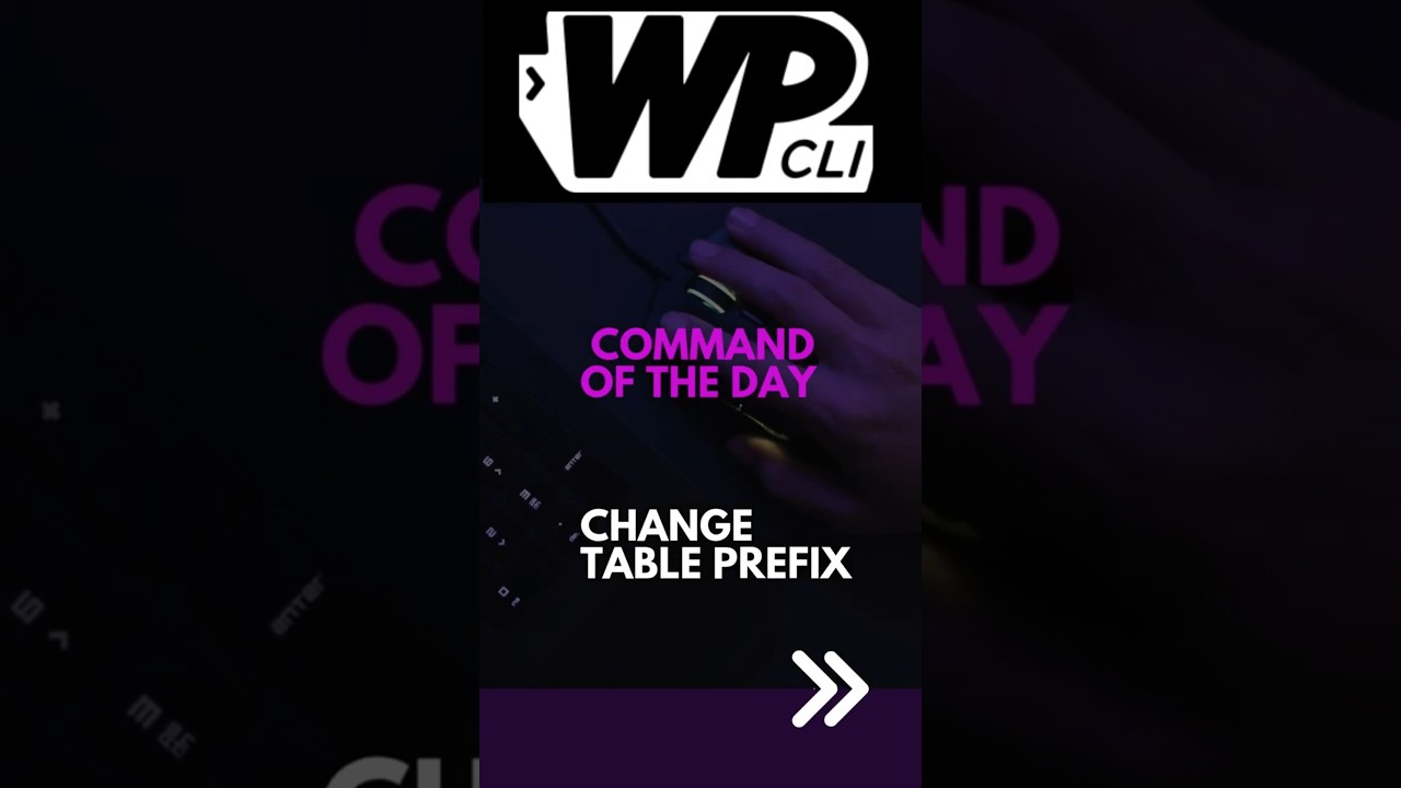 WP-CLI Pro Tip: Change WordPress Table Prefix FAST! (Security Boost) #coding