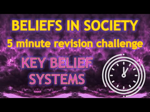 Sociology: ⏱ 5 minute revision ⏱– BELIEFS IN SOCIETY INTRODUCTION