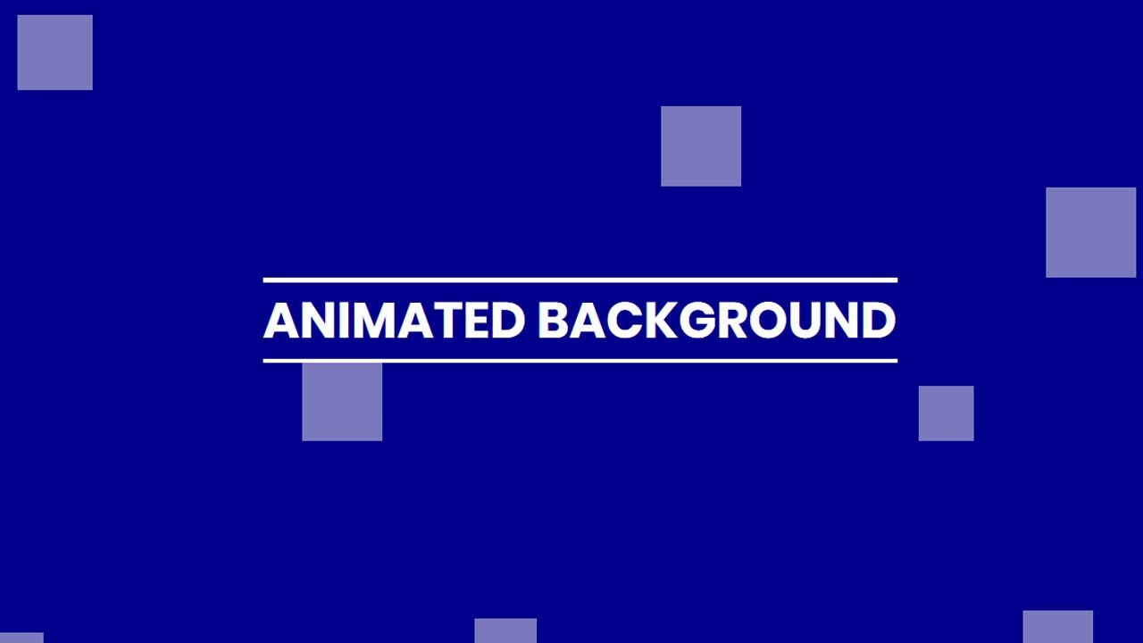 Pure CSS Animated Background Animation | No JavaScript no jQuery