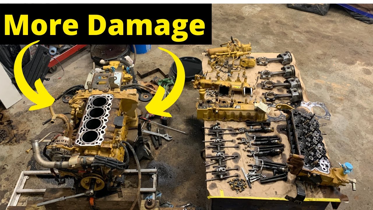 Engine Tear Down On Our 2014 Caterpiller 259D Cat More Damage Found