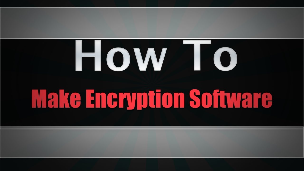 How To Make An Encryption Software In Java
