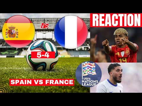 Spain vs France 5-4 Live Nations League Semi Final Football Match Score Highlights en Direct Vivo