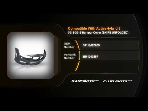 For BMW Active-Hybrid 3 Bumper Cover 2013 2014 2015 | Front | Primed