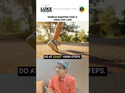 Simple Mantra for a Healthy Life ft. Dr. Shashank Joshi β¨ #HealthyLife #WellnessMantra